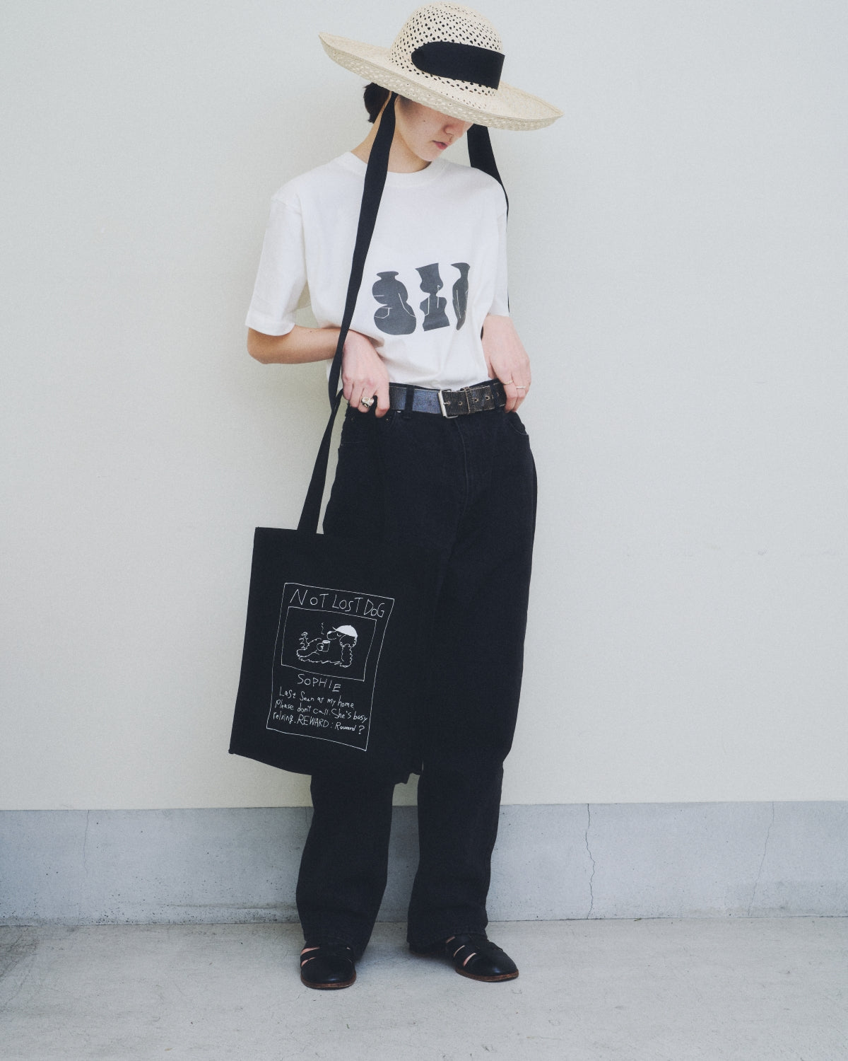 Canvas Tote – NOT LOST DOG – 8oz cotton canvas –【25B-3】 Re:Sophie